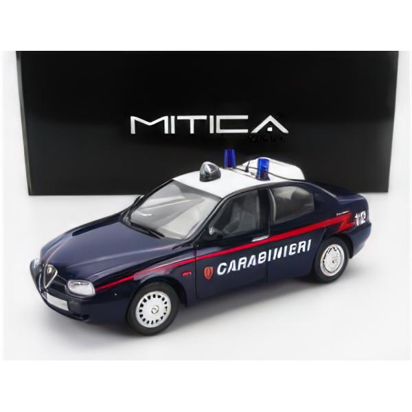 ALFA ROMEO - 156 2.0 TWIN SPARK CARABINIERI 1997 - BLUE WHITE  /MITICA 1/18ミニカー 504台 海外限定