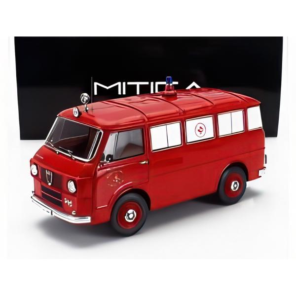 【予約】2025年発売予定ALFA ROMEO F-12 消防救急車 1968 レッド/ MITICA-DIECAST 1/18 504台限定ミニカー