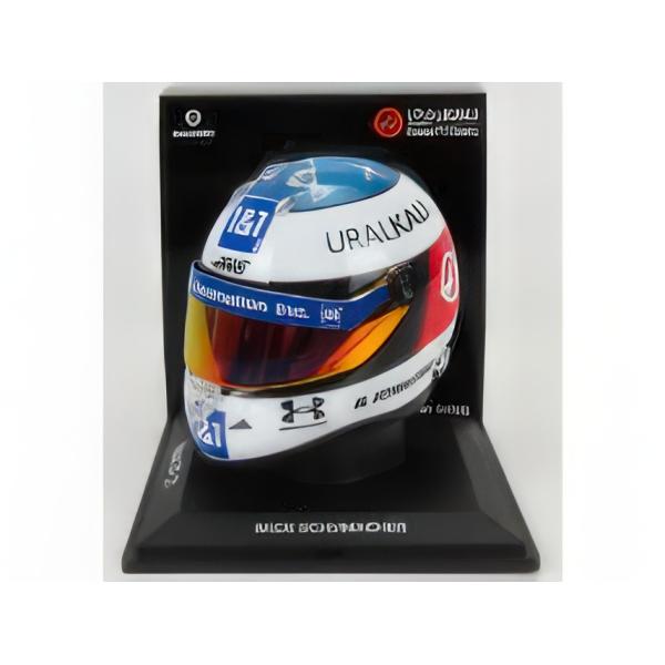 SCHUBERTH HELMET - F1 CASCO HELMET TEAM HAAS VF-21 BELGIAN GP SPA 2021 MICK SCHUMACHER - WHITE BLUE RED YELLOW/MINI HELM...