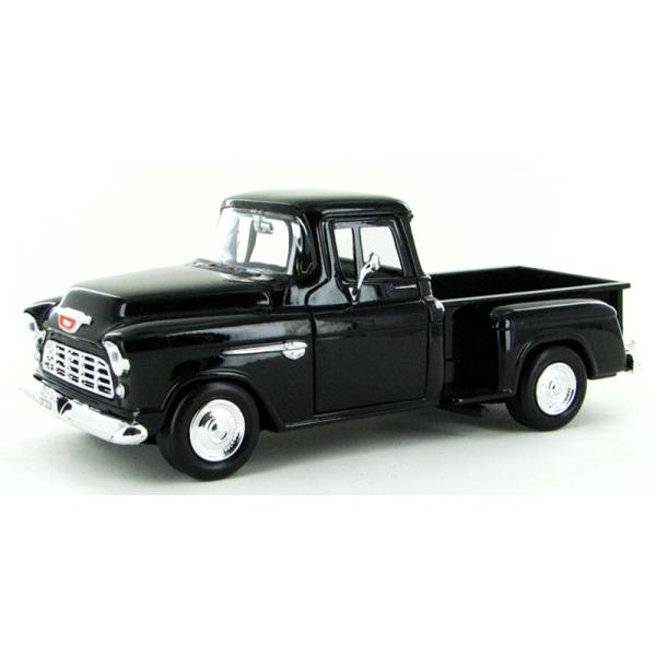 Chevroletシボレー 5100 Stepside Pickup 1955 Black / Motor Max 1/24 ミニカー 模型