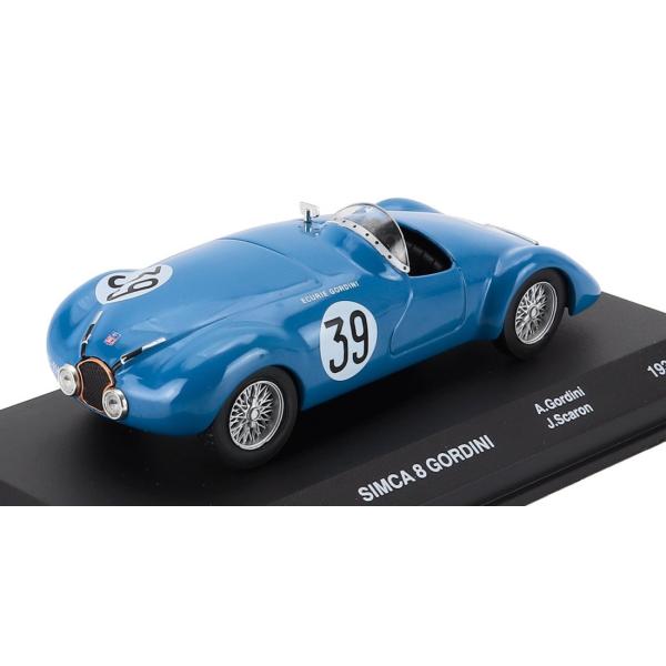 SIMCAシムカ 8 チームゴルディーニ ルマン24時間 1939 ブルー CENTAURIA-24h-LEMANS COLLECTION / EDICOLA 1/43 ミニカー