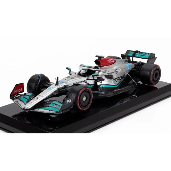 MercedesGPメルセデスGP F1 W13E ジョージ ラッセル 2022 シルバー グリーン ブリスターボックス LEGGENDARIE-AUTO-DA-CORSA-LE-GRANDI-FORMULA1-COLLECTION-CEN...