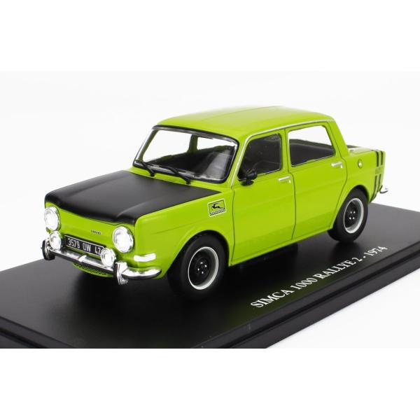 SIMCAシムカ 1000 ラリー2 1974 グリーンブラック CENTAURIA-AUTO-VINTAGE-EUROPE-COLLECTION / EDICOLA 1/24 ミニカー