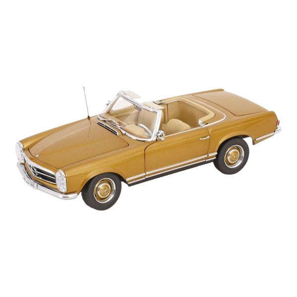 Mercedesメルセデス 230 SL W113 Pagode Convertible 1963 removable Hardtop goldmetallic / Norev 1/18 ミニカー