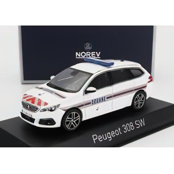 PEUGEOT - 308 GT SW STATION WAGON DOUANES 2020 - WHITE /Norev 1/43 ミニカー