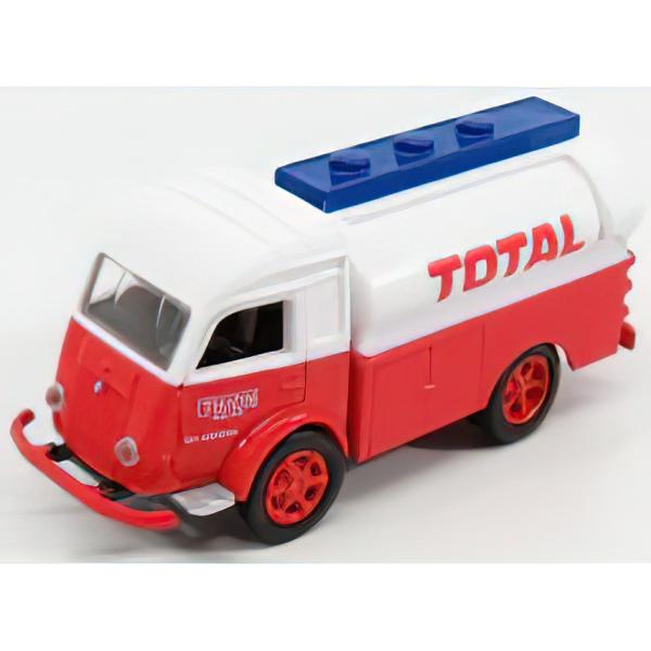 RENAULT  GALION TANKER TRUCK FUEL TOTAL 1963 - RED WHITE BLUE/Norev 1/87ミニカー