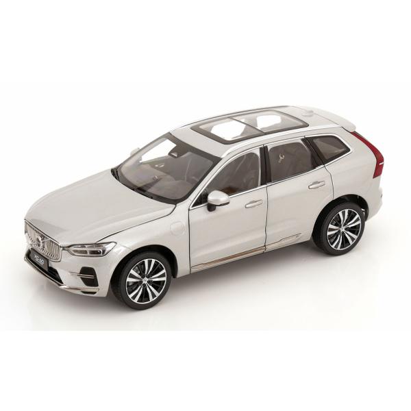 Volvoボルボ XC60 Rechargeリチャージ 2022 シルバー / Paudi 1/18 ミニカー