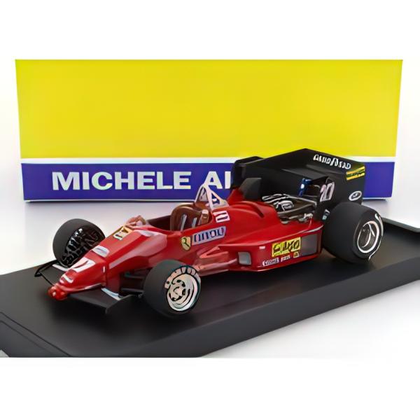 FERRARI  F1 126C4 N 27 WINNER BELGIUM GP 1984 MICHELE ALBORETO  RED BLACK/BRUMM 1/43ミニカー
