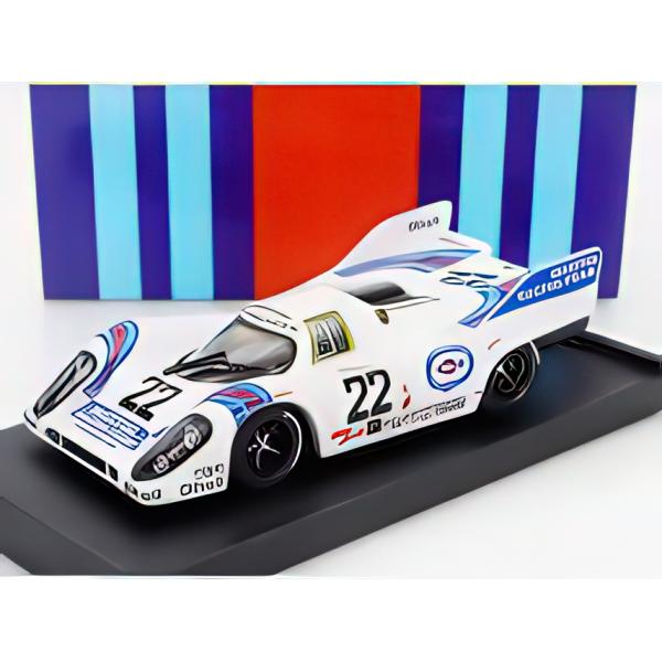 PORSCHE  917K 4.9L TEAM MARTINI RACING N 22 WINNER 24h LE MANS 1971 HELMUT MARKO  GIJS VAN LENNEP  WHITE BLUE RED/BRUMM ...