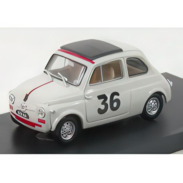 FIAT  NUOVA 500 N 36 PREPARATA GIGETTO GIRALDI PREMIO CAMPAGNANO  VALLELUNGA 1965 IGNAZIO GIUNTI  LIGHT GREY/BRUMM 1/43ミニカー