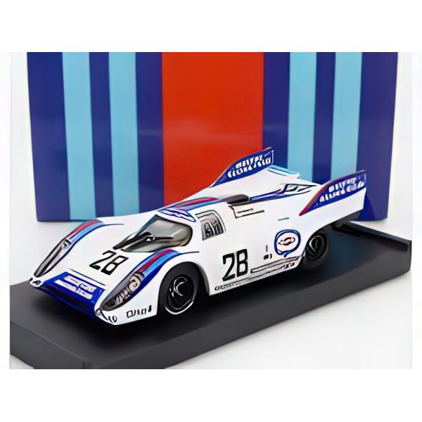 PORSCHE  917K MARTINI RACING TEAM N 28 1000km AUSTRIA 1971 HELMUT MARKO  GERARD LARROUSSE  WHITE BLUE RED/BRUMM 1/43ミニカー