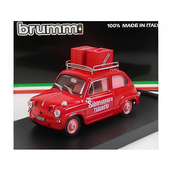 FIAT  600D SADOMASOSEX TARANTO 1960  LA MAZURKA DEL BARONE DELLA SANTA  E DEL FICO FIORONE 1975  RED/BRUMM 1/43ヘルメット