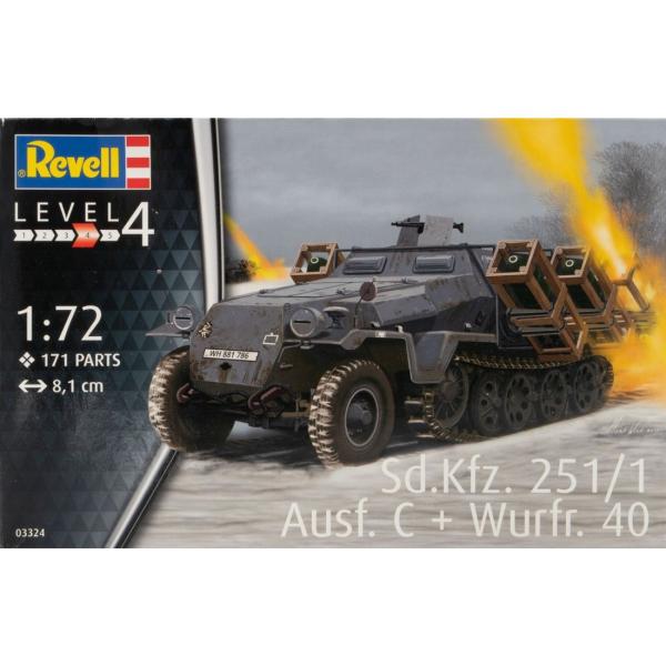 Sd.Kfz. 251 1 Ausf. C Wurfrahmen 40 組み立てプラモキット模型 /Revell 1/72