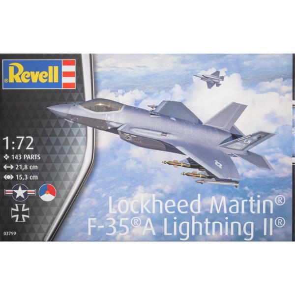 Lockheed Martinロッキードマーチン F 35A Lightning IIライトニングII 組み立てプラモキット模型 /Revellレベル 1/72
