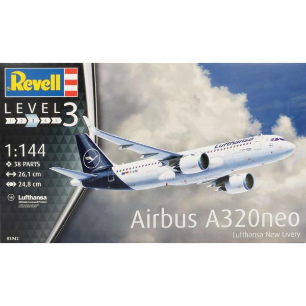 Airbusエアバス A320 Neo Lufthansa New Liveryルフトハンザ新塗装 組み立てプラモキット模型 /Revell 1/144