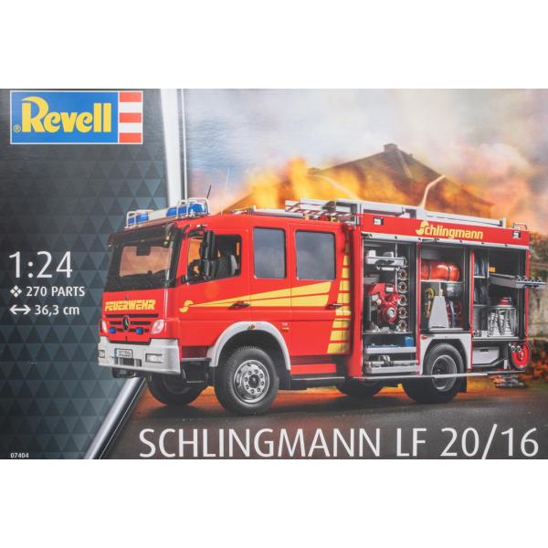 Mercedes Benzメルセデスベンツ Atego 1529 AF Schlingmann LF20 16 消防車 組み立てプラモキット模型 /Revellレベル 1/24