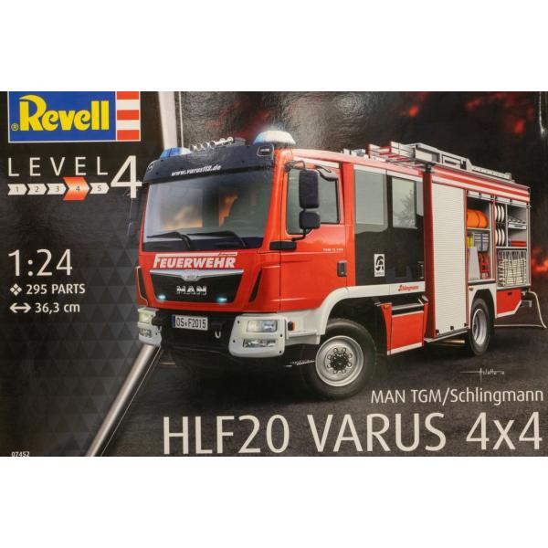 MANマン Schlingmannシュリングマン HLF 20 VARUS 4 fire engine 消防車 組み立てプラモキット模型 /Revellレベル 1/24