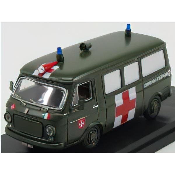 FIAT  238 MINIBUS AMBULANZA MILITARE SOVRANO ORDINE DI MALTA 1970 /Rio 1/43ミニカー