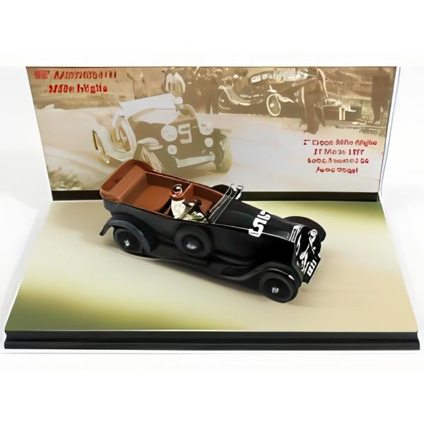 ISOTTA FRASCHINI TORPEDO 8A CABRIOLET N 5 ミッレミリア 1927 MAGGI MASERATI フィギュア付き ミッレミリア90周年記念 ブラック/ Rio 1/43 90台限定ミニカー