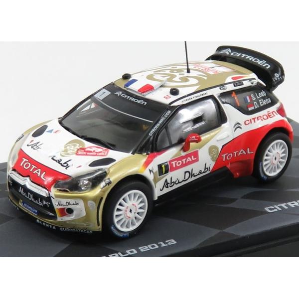 CITROENシトロエン DS3 WRC トタル アブダビ 優勝 モンテカルロラリー 2013 EAGLEMOSS-RALLY-MONTECARLO-COLLECTION / EDICOLA 1/43 ミニカー