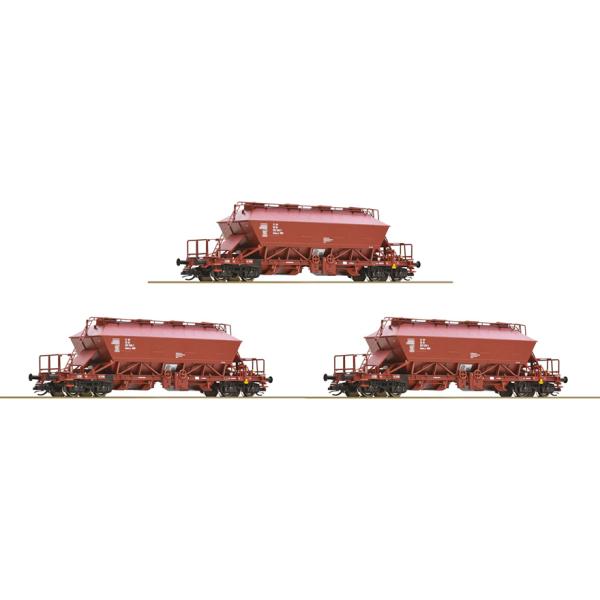 TTゲージ 鉄道模型 Roco ロコ DR Potash wagon 貨車 Era IV Potash wagon of the DR DC