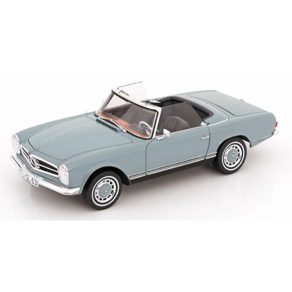 Mercedesメルセデス 280 SL Pagodeパゴダ 取り外し可能ソフトトップ付 ライトブルーブラック / Schuco 1/18 ミニカー