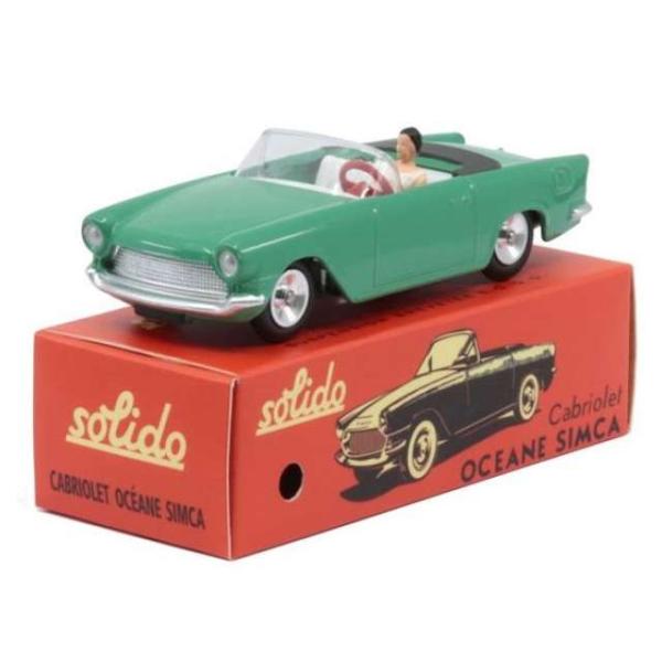 シムカ オセアーヌ カブリオレ グリーン Simca Oceane ミニカー / SOLIDO 1/43 ミニカー