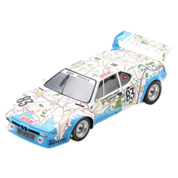 Bmw M1 M88 3.5L チーム Bmw France 83 24H Le Mans 1980 D Pironi D Quester M Mignot Con Vetrina   Special Box White Light Blu...