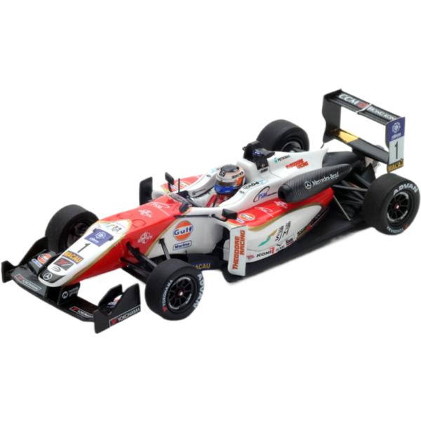Dallara F1 F312 チーム Mercedes #1 ウィナー Macau Gp 2015 ホワイト レッド/ Spark 1/43 ミニカー