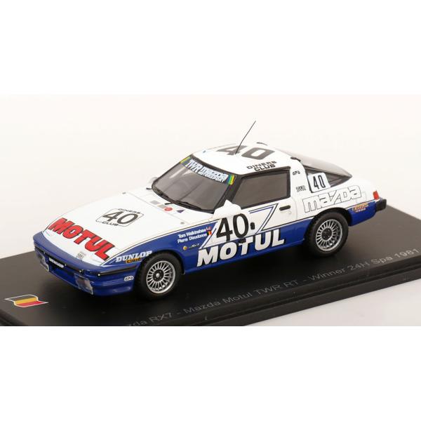 Mazda RX7 TWR RT スパ24時間優勝 Dieudonne Walkinshaw 1981/ Spark 1/43 ミニカー