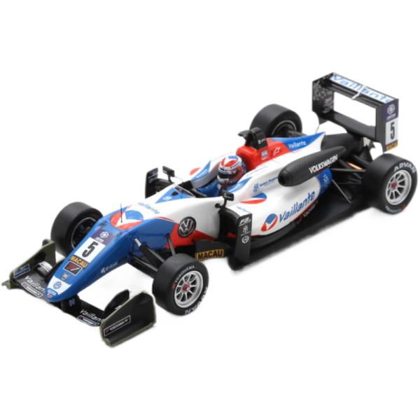 Dallara F3 チーム Carlin #5 World Cup Macau Gp 2017 S Fenestraz ホワイト ブルー ブラック/ Spark 1/43 ミニカー