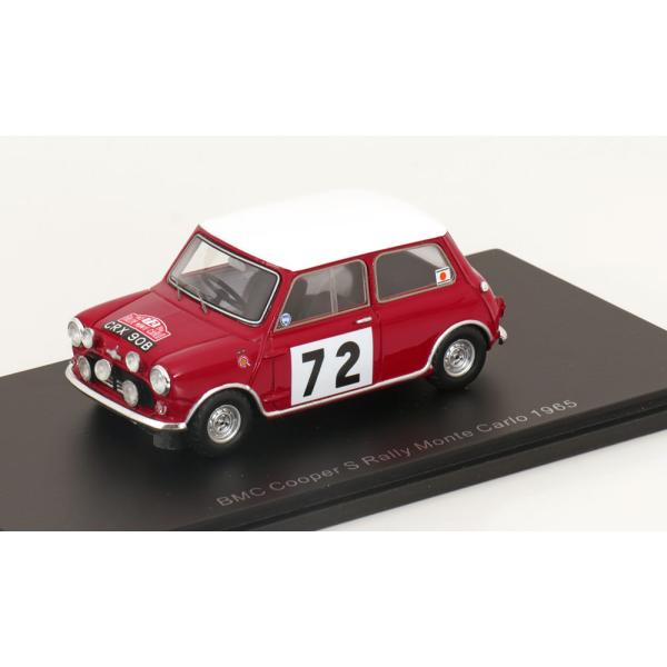BMC Cooper S No.72 ラリーモンテカルロ Morley/Morley 1965/ Spark 1/43 ミニカー