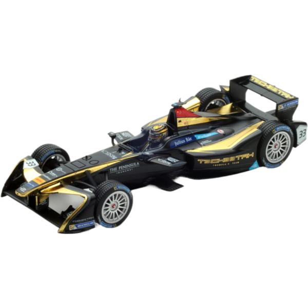 Renault Z E 16 チーム Techeetah #33 Hong Kong Gp Formula E 2016 Ma Qing Hua ブラック ゴールド/ Spark 1/43 ミニカー