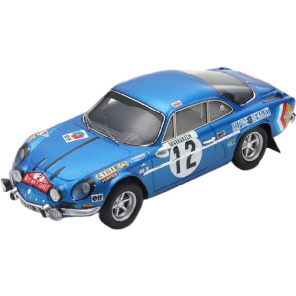 Renault A110 #12 ラリー Montecarlo 1971 B Darniche C Roberter ブルー/ Spark 1/43 ミニカー