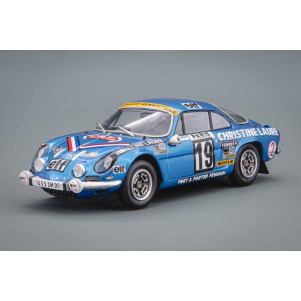 Alpine-Renault A110 1600 SC 19号車 モンテカルロラリー 1976 Mich?le Mouton Fran?oise Conconi/ Spark 1/43 ミニカー