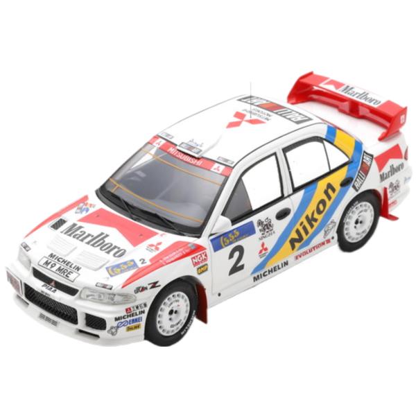 Mitsubishi Lancer Evolution Mkiii #2 ウィナー ラリー Hong Kong Beijing 1995 K Eriksson S Parmander ホワイト レッド/ Spark 1/43 ミニカー