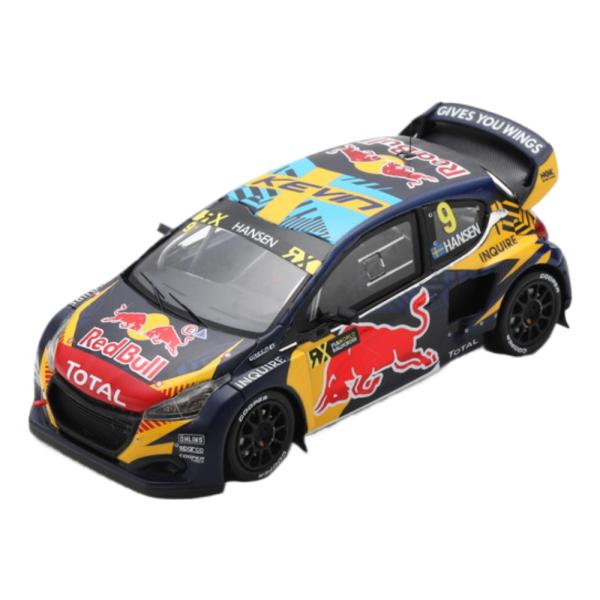 Peugeot 208 Wrx Red Bull チーム Hansen #9 3Rd レース 7 World Rx Spain 2020 K Hansen ブルー レッド イエロー/ Spark 1/43 ミニカー