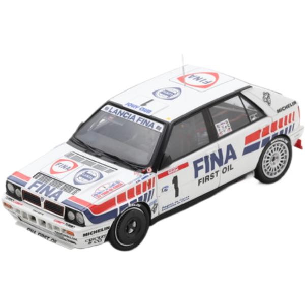 Lancia Delta Hf Integrale 16V Fina #1 2Nd ラリー Tour De Corse 1991 D Auriol B Occelli ホワイト レッド ブルー/ Spark 1/43 ミニカー