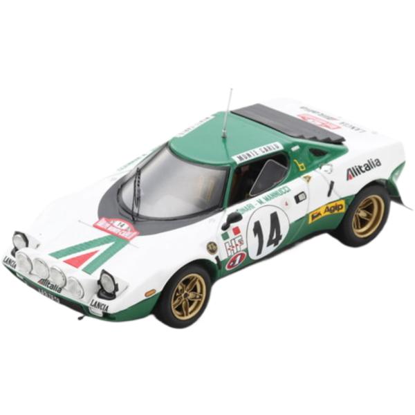 Lancia Stratos Hf 14 ウィナー Rally Montecarlo 1975 S Munari M Mannucci White Green Red S9078/ Spark 1/43 ミニカー