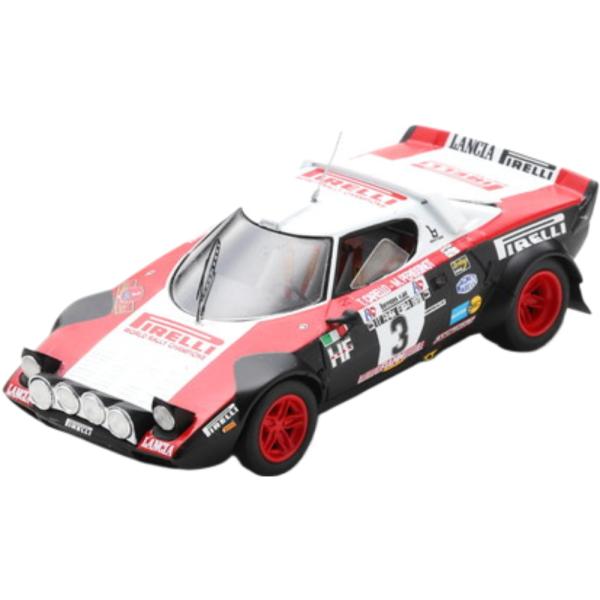 Lancia Stratos Hf #3 European ラリー Championship 1978 T Carello M Perissinot ホワイト レッド ブラック/ Spark 1/43 ミニカー