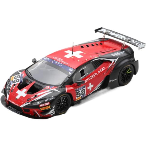Lamborghini Huracan Gt3 Evo チーム Siusse #58 Fia Motorsport Games Gt Cup Vallelunga 2019 レッド ブラック/ Spark 1/43 ミニカー