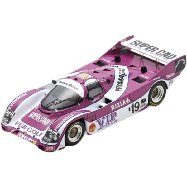 Porsche 962C 3.0L チーム Davey 19 24H Le Mans 1990 M Cohen Olivar T Lee Davey K Iketani Purple White S9882/ Spark 1/43 ミニカー