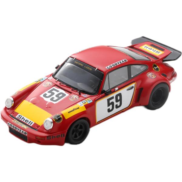 Porsche 911 Carrera Rsr #59 24H Le Mans 1975 T Schenken H Ganley レッド ホワイト イエロー/ Spark 1/43 ミニカー