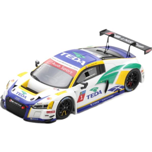 Audi R8 Lms チーム Audi Teda Racing #1 Lms Cup チャンピオン 2016 A Yoong ホワイト ブルー グリーン イエロー/ Spark 1/43 ミニカー