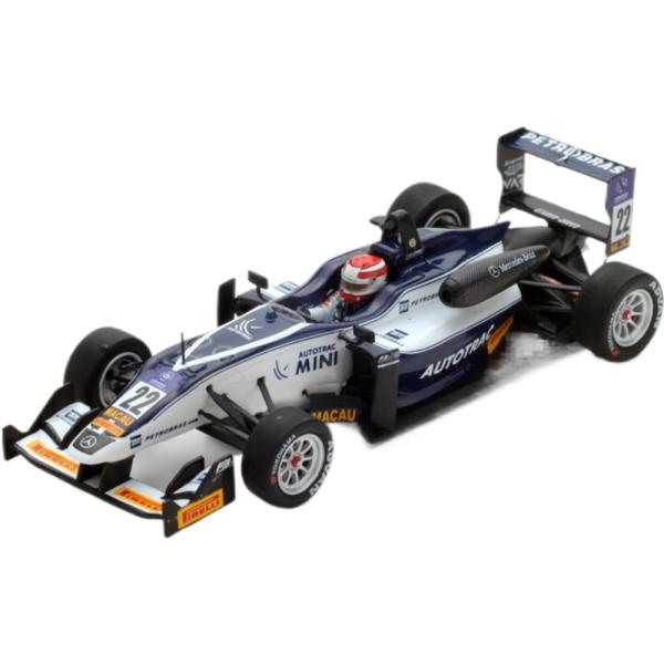Dallara F3 Mercedes Benz Van Amersfoot Racing #22 Macau Gp 2016 Pedro Piquet ホワイト ブルー/ Spark 1/43 ミニカー