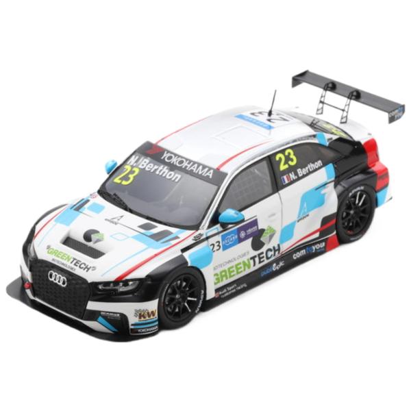 Audi A3 Rs3 Lms チーム Audi Sport 23 7位 Race 2 Wtcr Macau Guia 2018 N Berthon White Black SA206/ Spark 1/43 ミニカー
