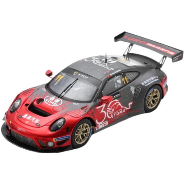 Porsche 911 Gt3 R チーム Toro Racing 11 3位 Gt Cup Macau 2022 A Imperatori Red Black SA265/ Spark 1/43 ミニカー
