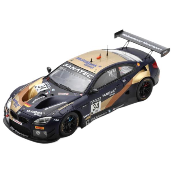 Bmw 6 Series M6 Gt3 チーム Walkenhorst Motorsport #34 24H Nurburgring 2021 ブラック ゴールド/ Spark 1/43 ミニカー