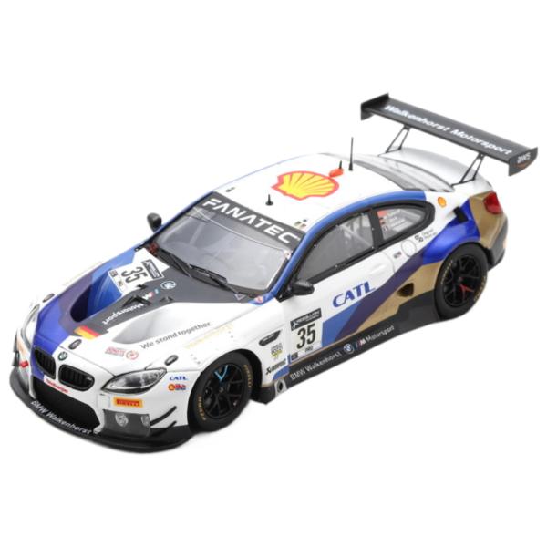 Bmw 6 Series M6 Gt3 チーム Walkenhorst Motorsport #35 24H Nurburgring 2021 ホワイト ブルー ゴールド/ Spark 1/43 ミニカー