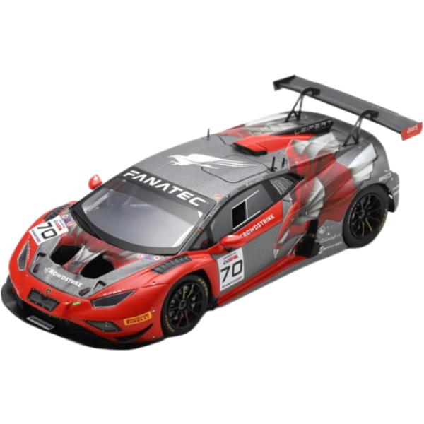 Lamborghini Huracan Gt3 Evo 2 チーム Crowdstrike Racing 24H スパ 2023 G Watzinger K Li JF Brunot B Leitch SB738/ Spark 1/43 ミニカー